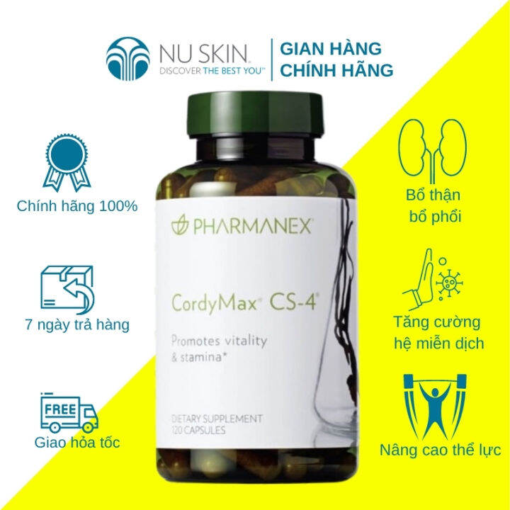 Thực Phẩm Bảo Vệ Sức Khỏe Nuskin CordyMax Cs-4 Đông Trùng Hạ Thảo Bổ Phổi Bổ Thận Nâng Cao Thể ...
