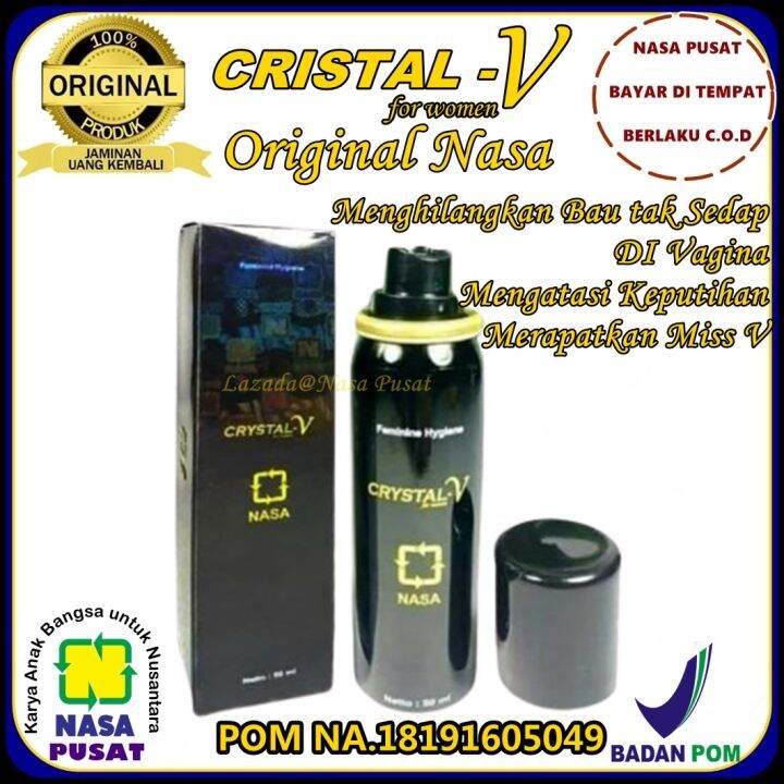 cristal V Spray Nasa Original - Cristal X bentuk spray - penghilang bau ...