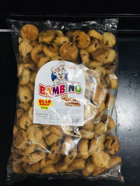 Bambino mini chocolate chip cookies 500g | Lazada PH
