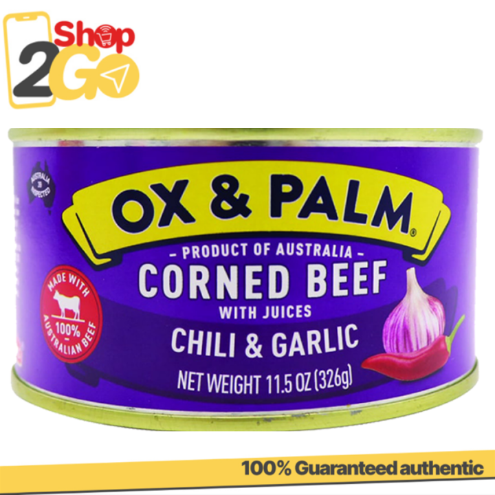 Ox &Palm Corned Beef Chili & Garlic 326g | Lazada PH
