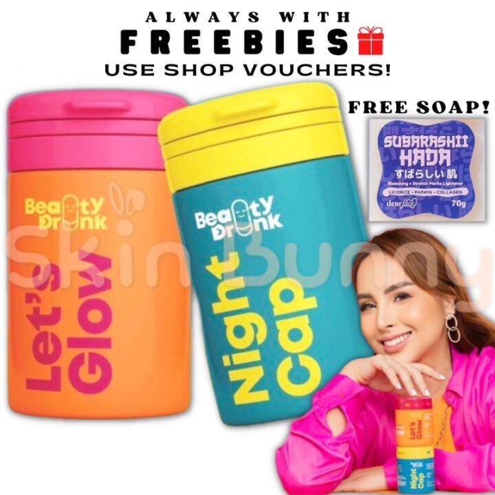 Beauty Drunk Let's Glow Night Cap Whitening Supplement | Lazada PH