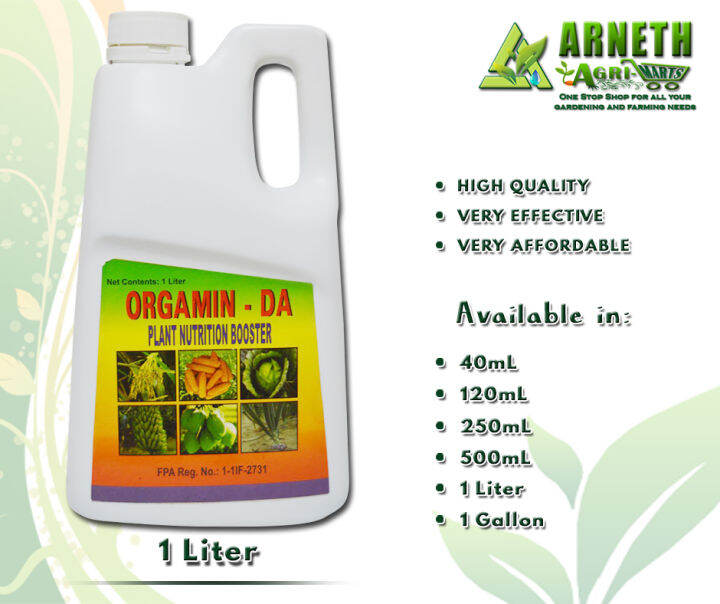 ORGAMIN-D.A. 1 liter ORGAMIN DA ORGANIC FERTILIZER PLANT BOOSTER ...