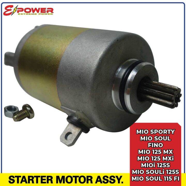 MIO SOUL/SPORTY/MX/MXi STARTER MOTOR E-POWER | Lazada PH