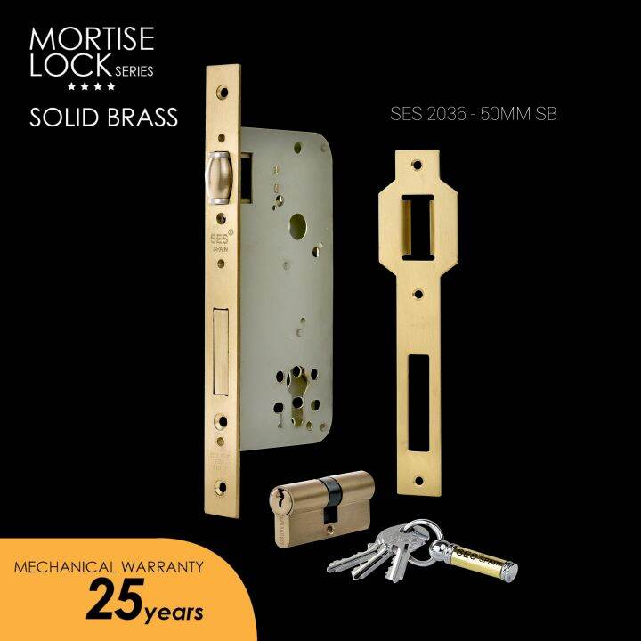 Mortise Lock SES - Body Kunci Pintu - Rumah Kunci Roller SES 2036 ...