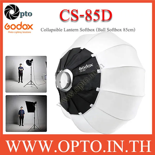 CS-85D Godox Collapsible Lantern Softbox Diffuser Ball Bowens Mount ...