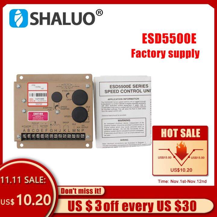 ESD5500E Diesel Generator Governor Speed Controller Uni Engine Actuator Magnetic Speed Sensor DC ...