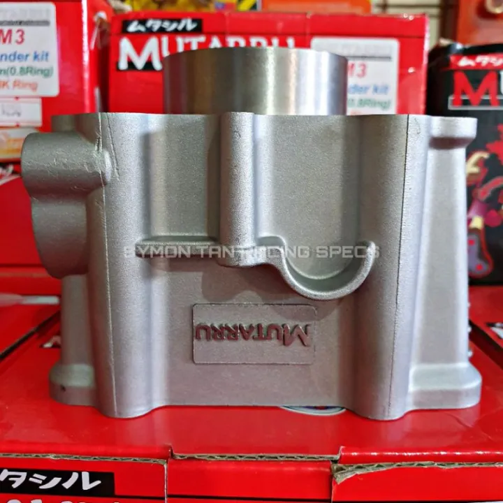 MUTARRU CYLINDER BLOCK SET STEEL BOREKIT RIK RING 59MM MIO125/M3 ...
