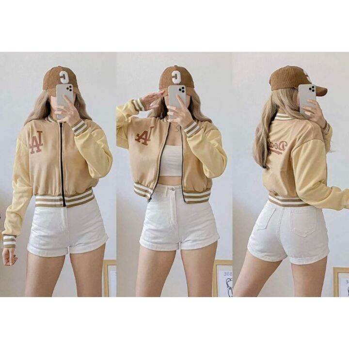 TAIL-LEUR VINTAGE BOMBER CROP TOP | Lazada PH