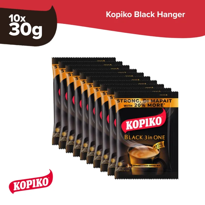 Kopiko Black 3-in-1 Hanger 10x30g | Lazada PH