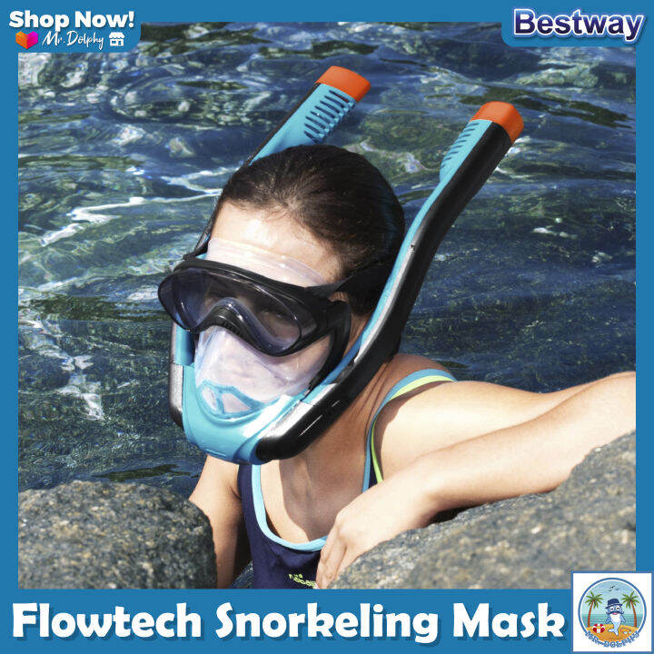 Bestway 24060 Hydro-Pro SeaClear Flowtech Snorkeling Mask | Lazada PH