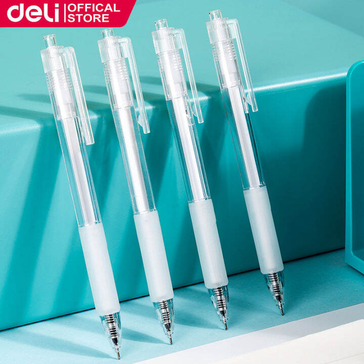 Deli 0.35mm Press Gel Pen Black Refill Student Writing Sign Pen ...
