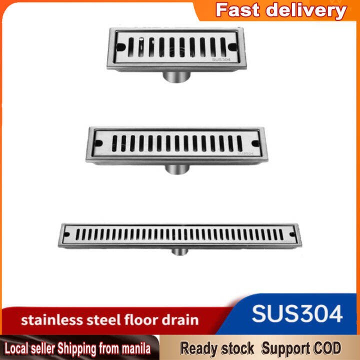 SUS304 stainless steel rectangular floor drain bathroom thickening ...