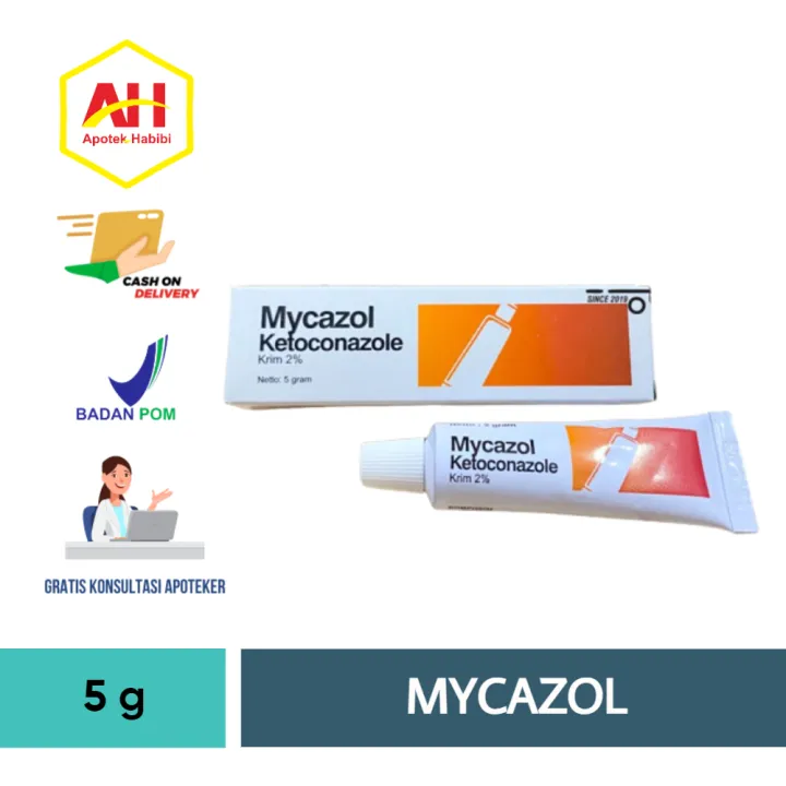 Mycazol Mikazol Mykazol Micazol krim cream 2% 5gr 5 gr Obat gatal jamur ...