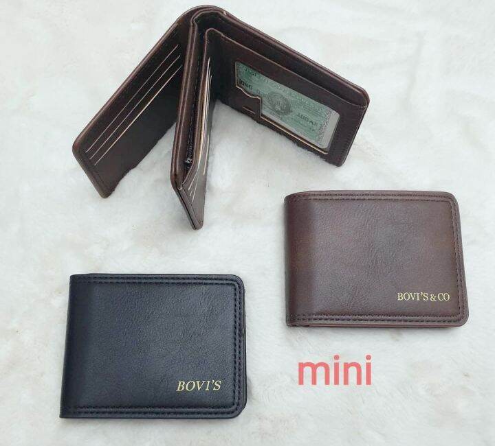 DOMPET PRIA DOMPET KULIT PU LEATHER UKURAN KECIL/MINI LIPAT DUA MODEL ...