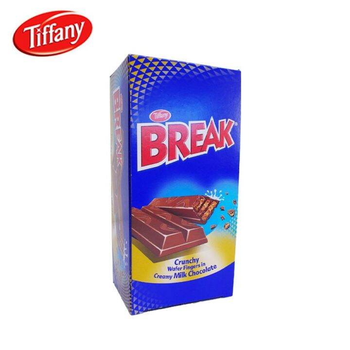 vaegk TIFFANY Break Crunchy Wafer Fingers in Creamy Milk Chocolate 24 x ...