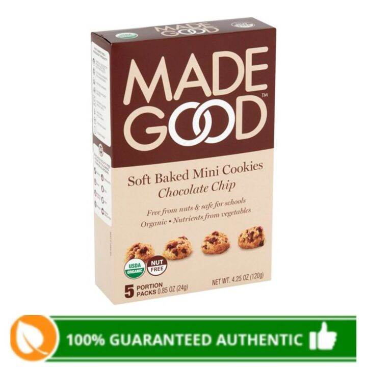 Made Good Soft Baked Mini Cookies Chocolate Chip 120g | Lazada PH