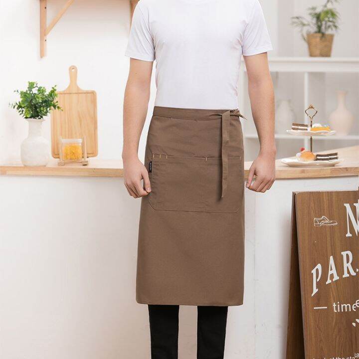 Half-length Apron Solid Color Apron Hotel Restaurant Kitchen Work ...
