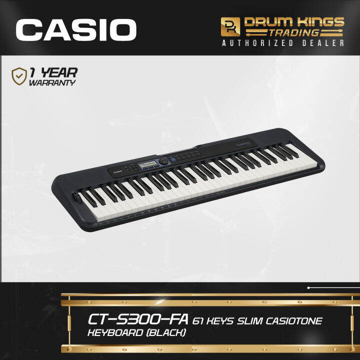 Casiotone CT-S300 61-Key Touch-Sensitive Portable Keyboard (Black ...
