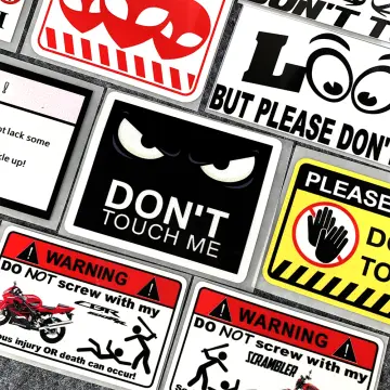 Jdm Warning Stickers