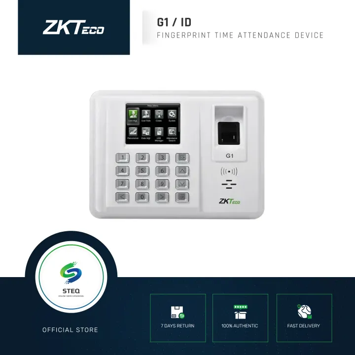 STEQ ZKTECO G1/ID GREEN LABEL Time & Attendance Terminals & Software | Lazada PH