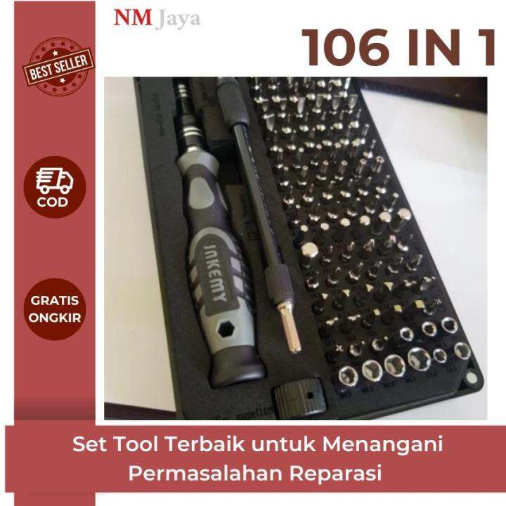 JM-8176 Obeng Set Multi Fungsi 106 in 1 Screwdriver Jakemy Original ...