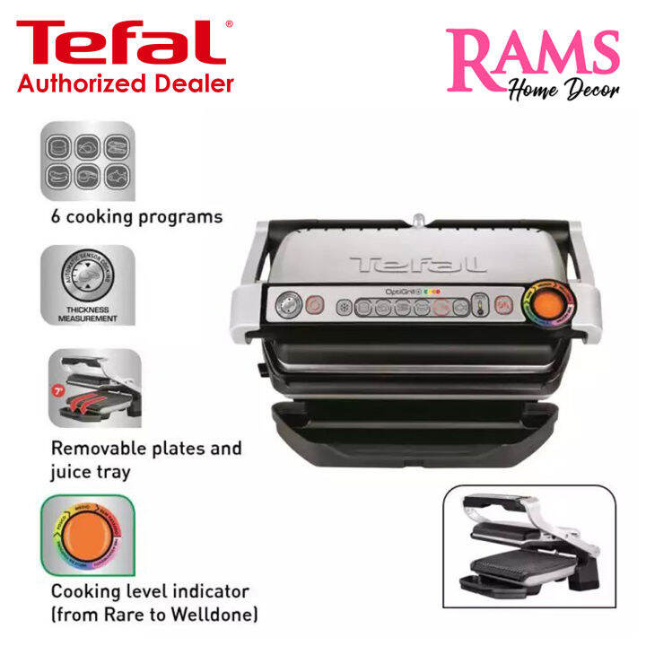 Tefal Stainless Steel Optigrill / Portable Grilling Cookware ...