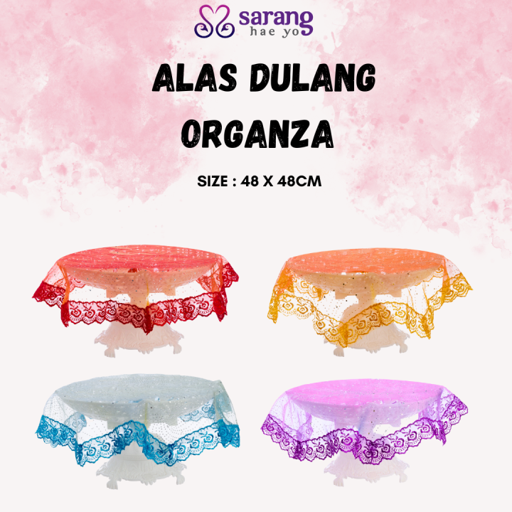 ⚡️SARANG HAE YO⚡️ ALAS DULANG HANTARAN ORGANZA / DULANG HANTARAN / KAIN ...