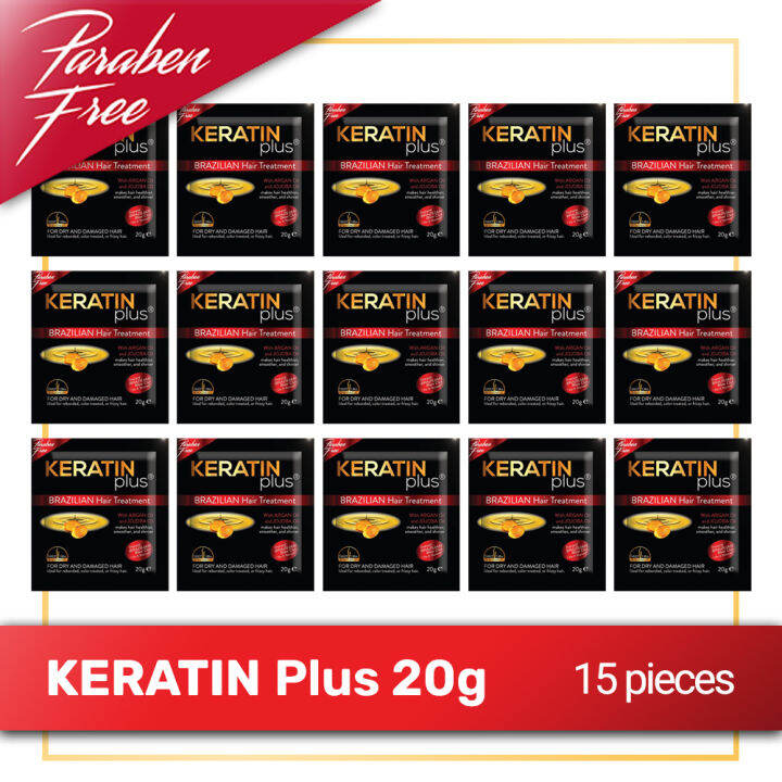Keratinplus BLACK Brazilian Hair Treatment (20g) 12 pcs + 3 sachets ...