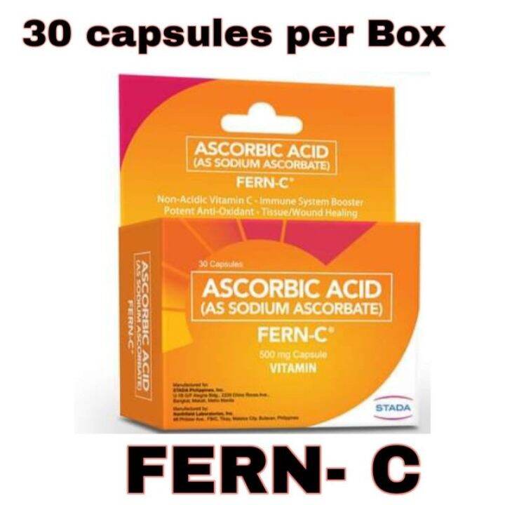 FERN C SODIUM ASCORBATE VITAMIN C 30 CAPSULES PER PACK | Lazada PH