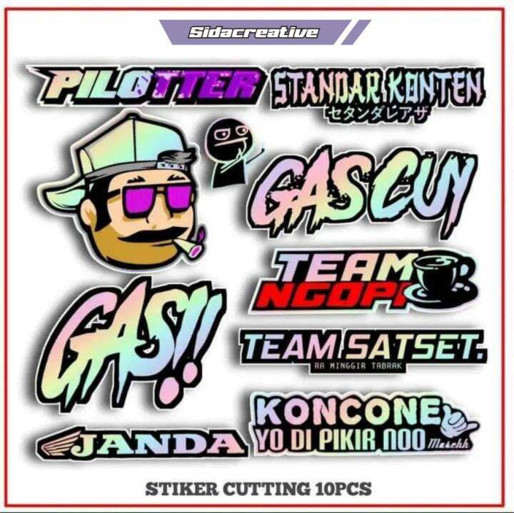 Stiker Viral Logo Pilotter Hologram Stiker Tanki Motor | Lazada Indonesia