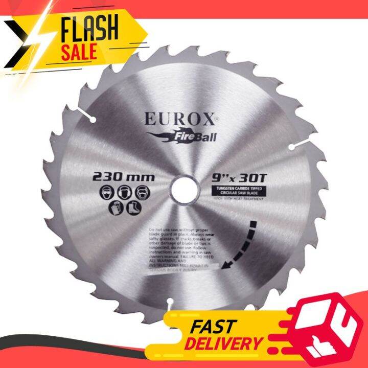 ⚡((SALE)) ใบเลื่อยวงเดือนตัดไม้ EUROX D-MAX รุ่น 30T ขนาด 9 นิ้ว สีเงิน ใบเลื่อยวงเดือน ของแท้ ...