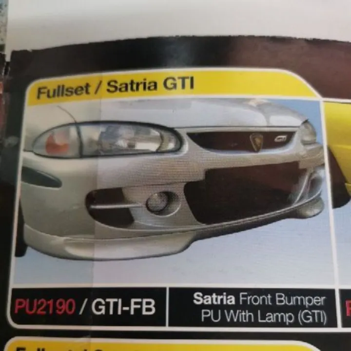 satria gti front rear bumper side skirt lining fender spoiler full set ...
