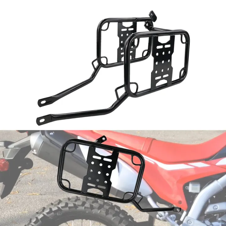 Motorcycle Saddlebag Bracket Panniers Rack Side Carrier Aftermarket Fit ...