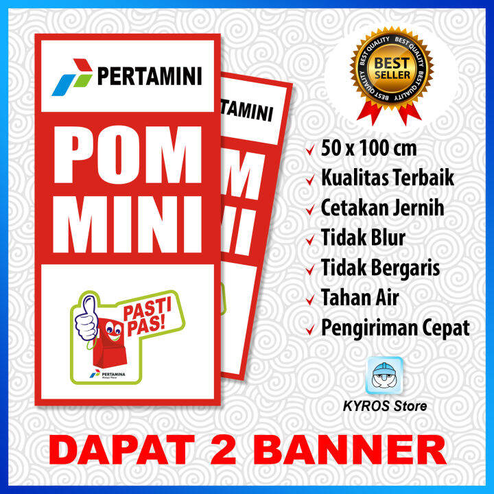 SPANDUK BANNER POM MINI JUAL BENSIN | Lazada Indonesia