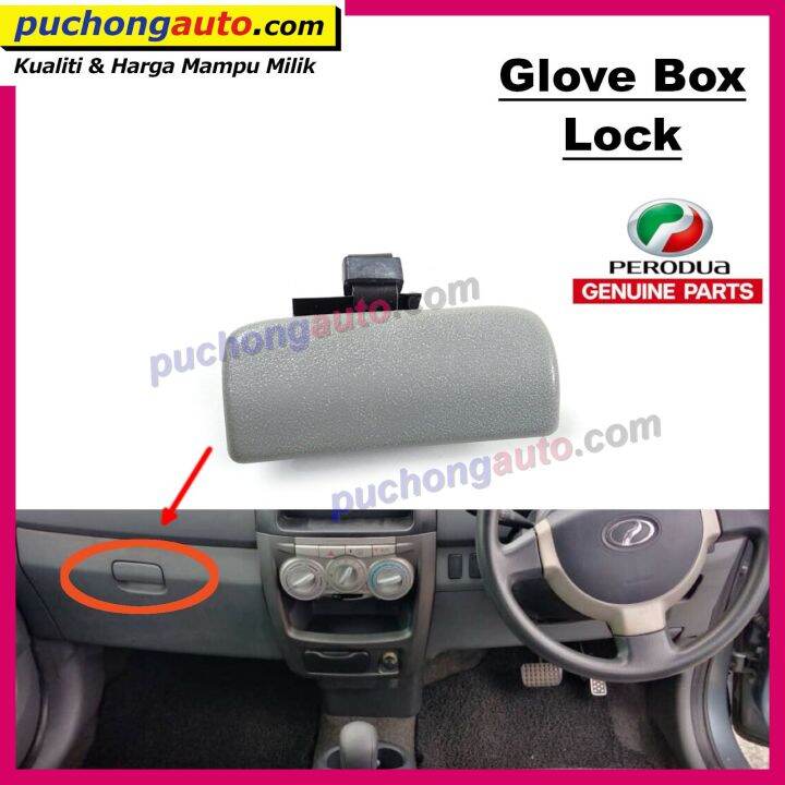Glove Box Lock Dashboard Drawer Laci - Perodua Myvi Old Alza - Grey ...