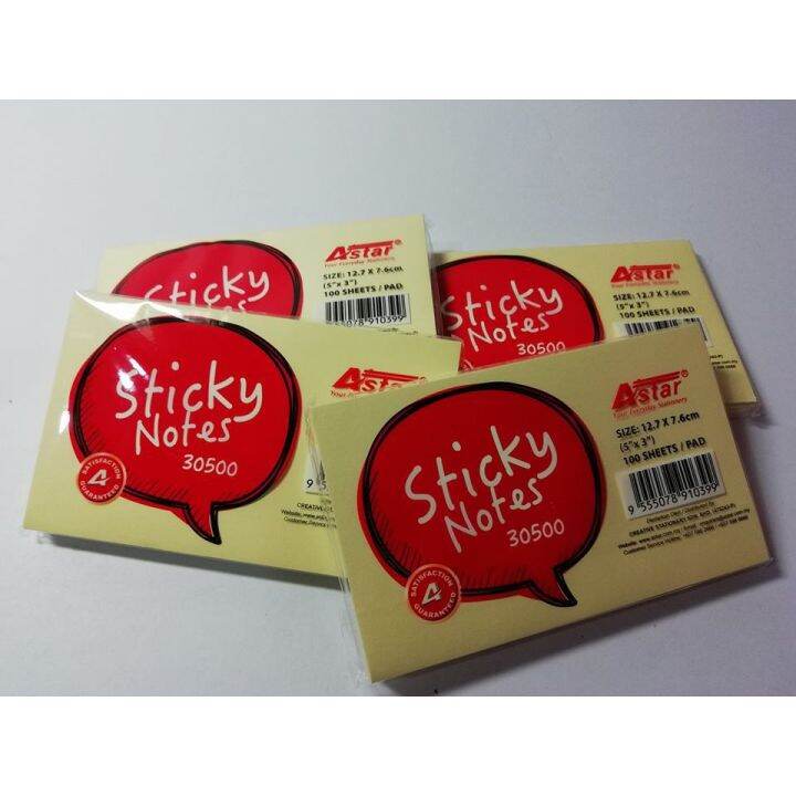 Astar 30500 5"x3" 12.7cm x 7.6cm Sticky Notes / sticky paper / kertas ...