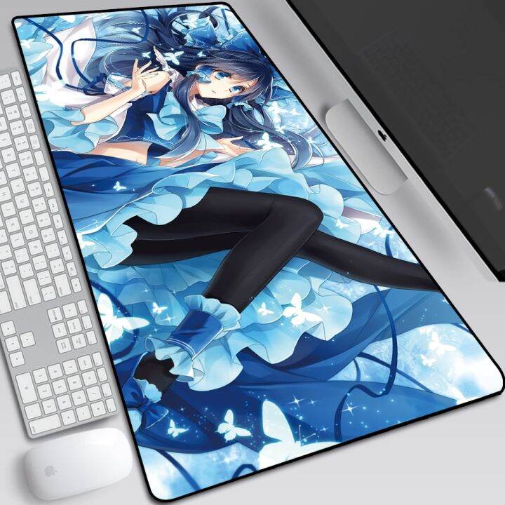 Touhou Project Anime Large Pad Mouse Mat Computer Gamer Locking Edge ...