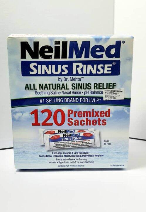 NEILMED SINUS RINSE PREMIXED SACHETS 120'S EXP: 2026/05 | Lazada