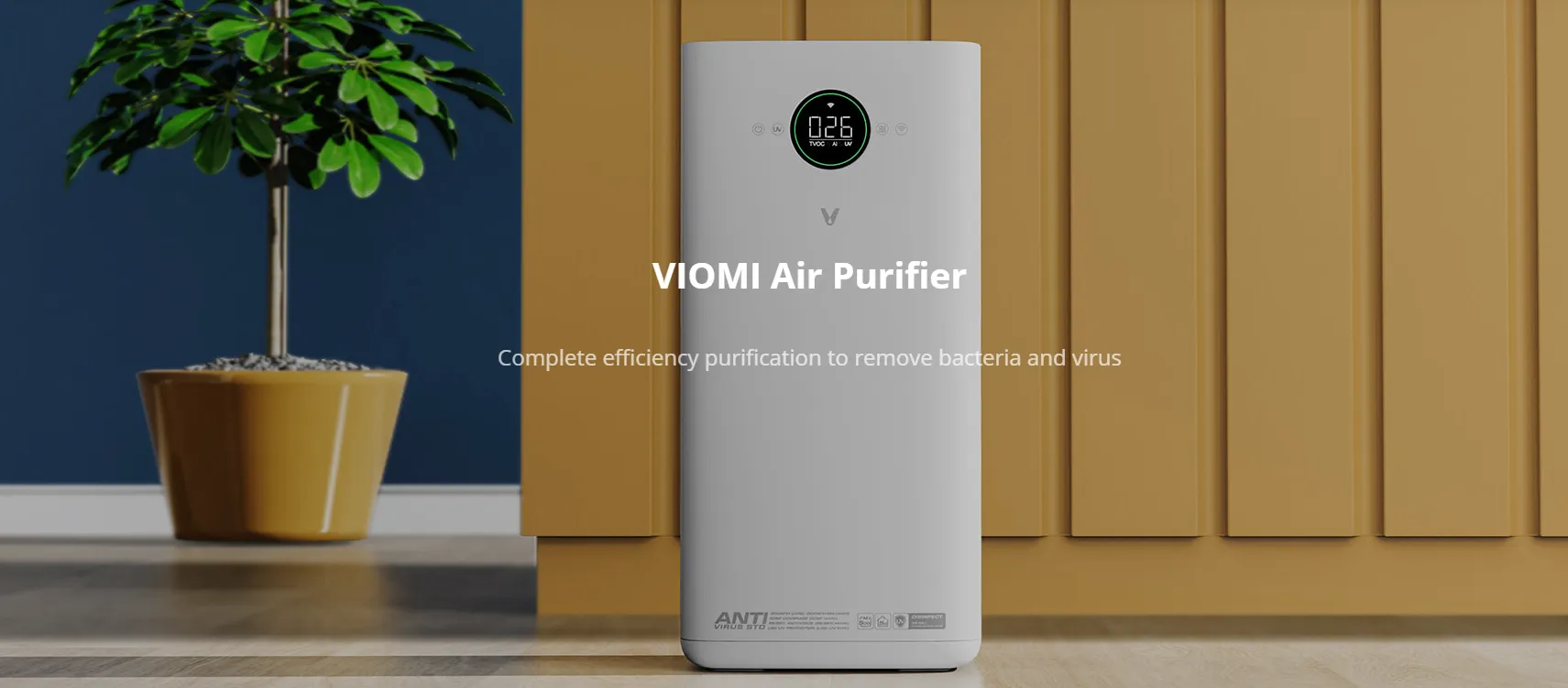 Viomi Smart Air Purifier Pro HEPA Filter Efficient Air Filtration