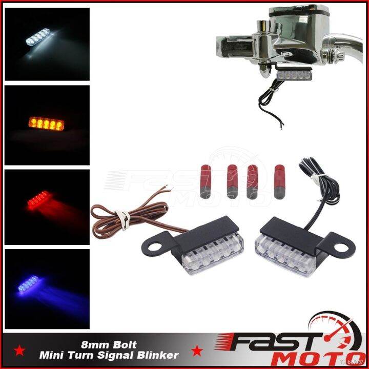 Small LED License Plate Lamp Flasher Front Rear Tail Turn Signal Light ...