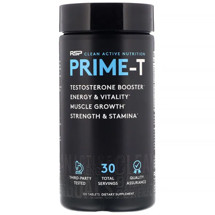 RSP Nutrition, Prime-T, Testosterone Booster, 120 Tablets, ON HAND ...