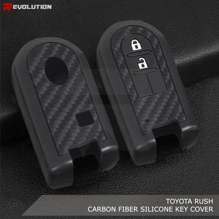 Toyota RUSH Carbon fiber Silicone Smart Key Remote Cover | Lazada PH
