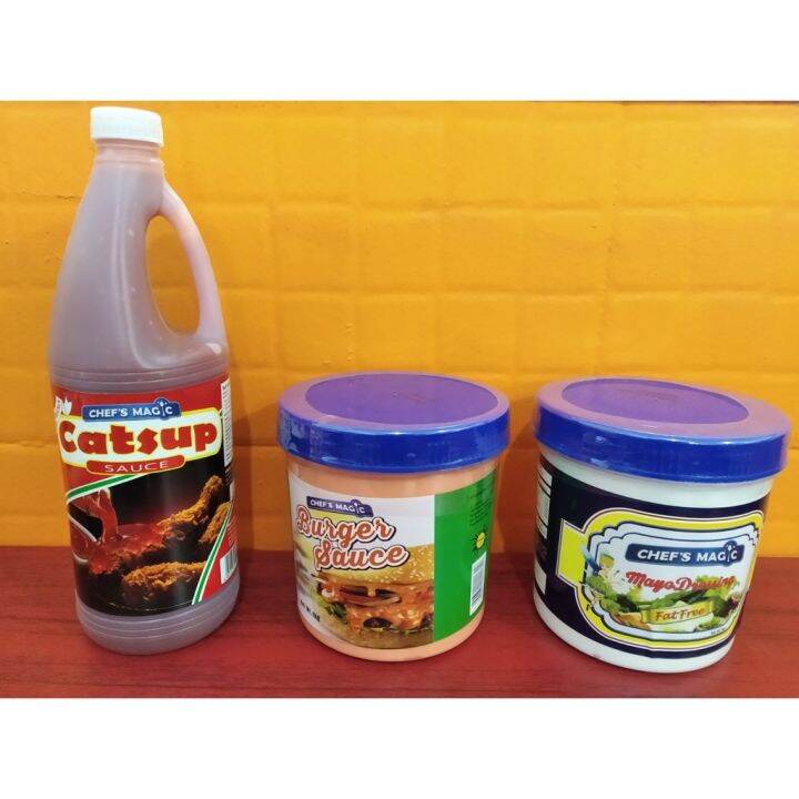Chef's Magic Burger Sauce Catsup Mayonnaise Dressing 1kg | Lazada PH