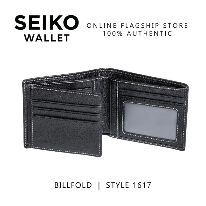 Seiko Wallet Genuine Leather Billfold (With Flap) Original Authentic ...