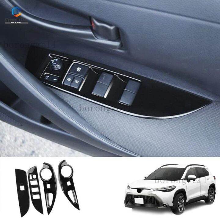 Hhth Car Window Switch Button Cover For Toyota Corolla Cross 2021 2022 ...