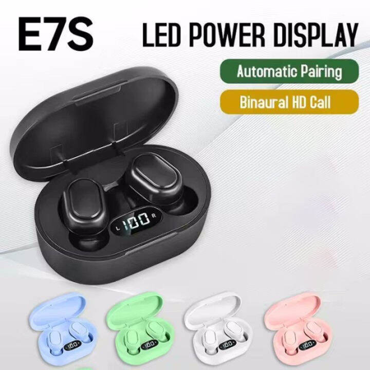 E7S TWS Wireless Headset Bluetooth 5.0 LED Display Earphones Sport Earbuds Headphone Waterproof ...