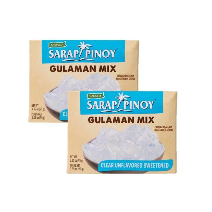 Sarap Pinoy Gulaman Sweetened Clear 95g - Pack of 2 | Lazada PH