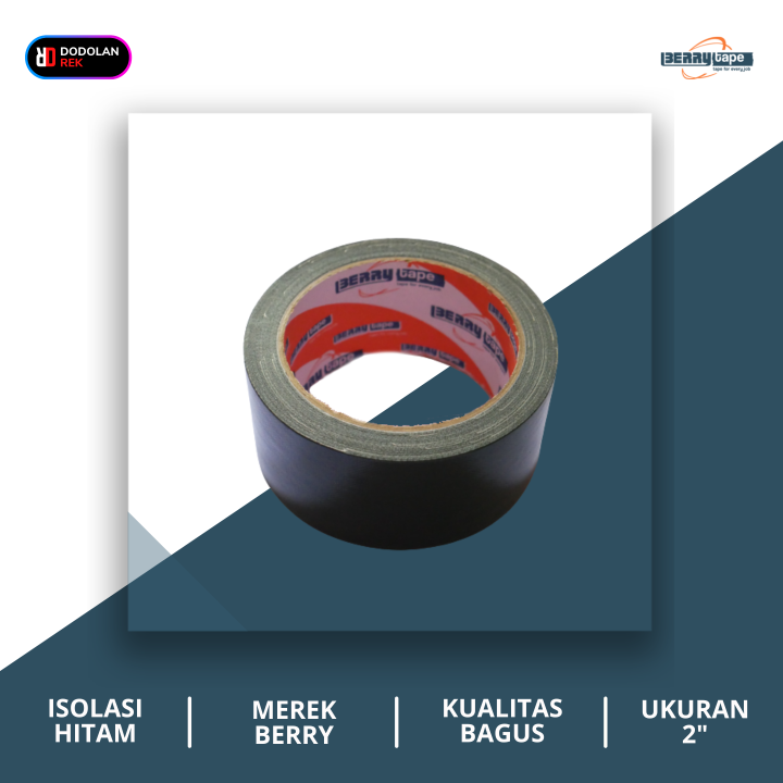 Isolasi Hitam/ Isolasi Jilid Hitam Berry 2 Inch - Harga Per Biji | Lazada Indonesia