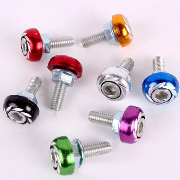 1pc 6mm Motorcycle Colored Bolts Nuts Aluminum Alloy License Plate Bolt ...
