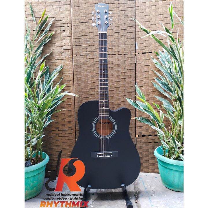 【COD】 Raven Ry-41 Starter Acoustic Electric Guitar - Black | Lazada PH